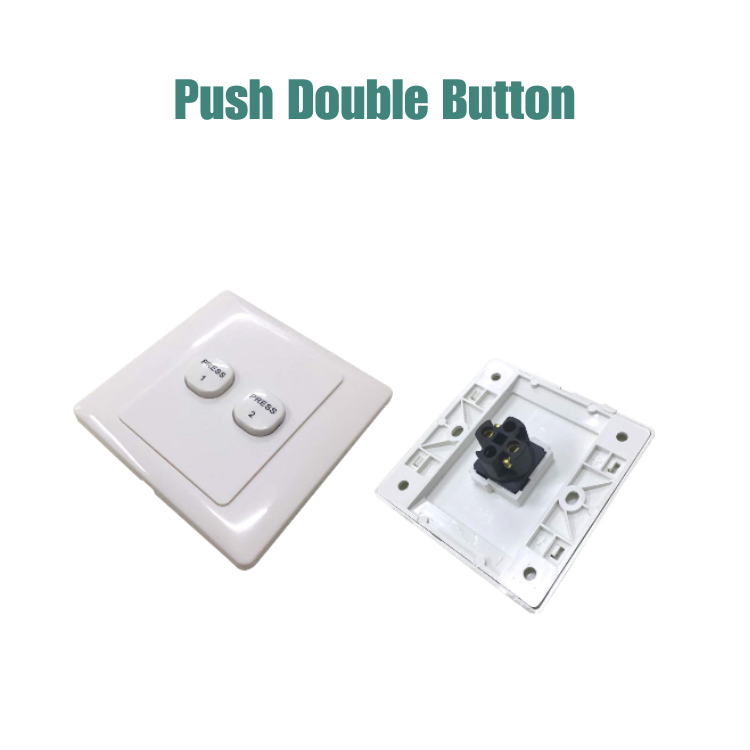 Gate System Push Double Button Switch – cctv9